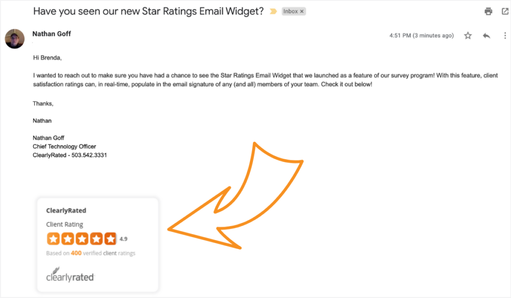 ClearlyRated’s Star Ratings Email Widget Highlights Client Satisfaction ...